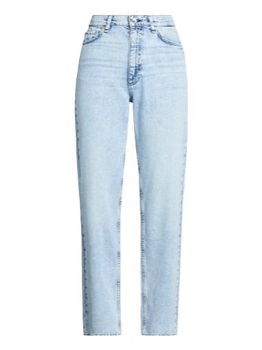 Rag & Bone Light Wash Denim Mom Jeans - Blue