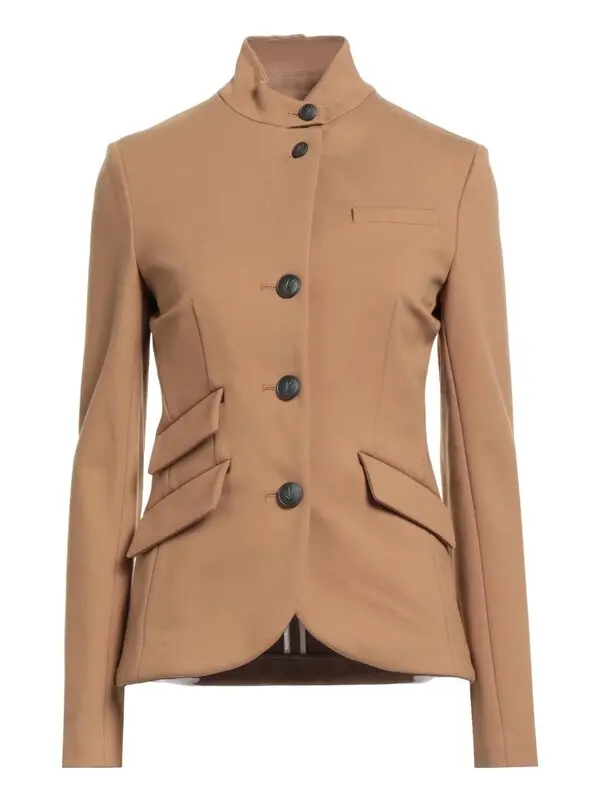 Rag & Bone Slim Fit Stand Collar Blazer - Nude