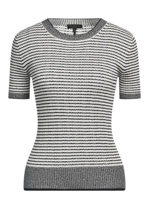 Rag & Bone Striped Jumper - White