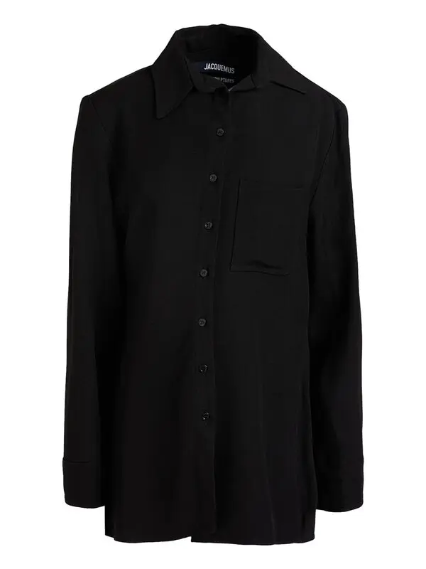 Tory Burch Solid Long-sleeve Blouse - Black