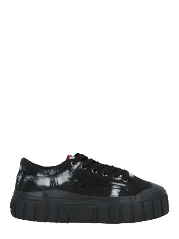 DIESEL® Tie-dye Canvas Low-top Sneakers - Black