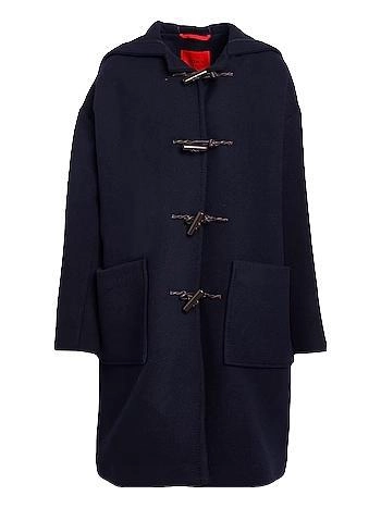 MAXCO. Wool Duffle Coat With Toggle Fastenings - Black