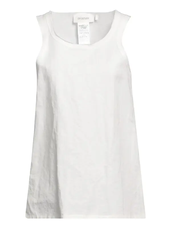 Sportmax Crew Neck Vest - White