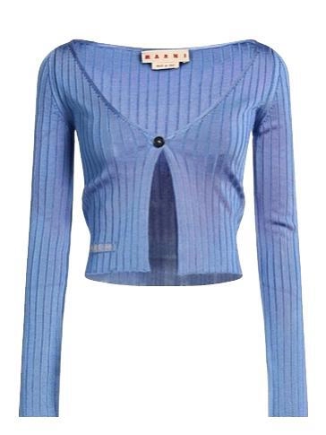 Marni A Lightweight Knitted Cardigan - Blue