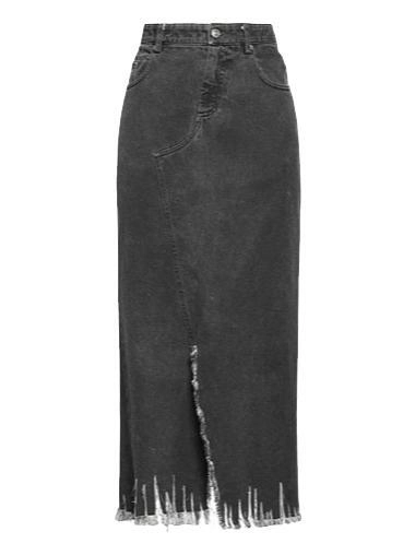 Marni Solid-color Denim Pencil Skirt - Black