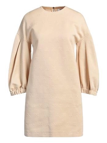 Max Mara Jacquard Logo T-shirt Dress - Nude