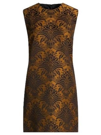Max Mara Sleeveless Printed Mini Dress - Brown