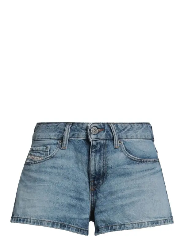 DIESEL® Medium Wash Denim Hot Pants - Blue