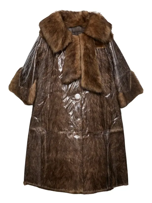 Prada Shearling Coat - Camel Brown