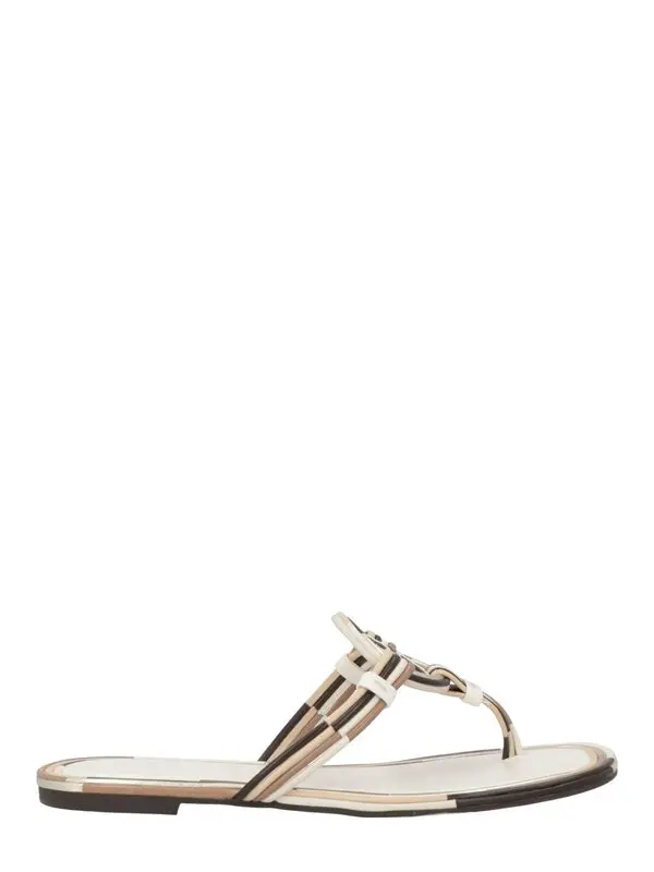 Tory Burch Multicolor Leather Thong Sandals - No