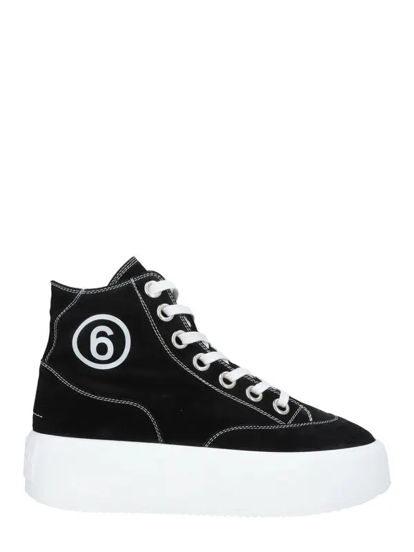 MAISON MARGIELA High Top Platform Sneakers - Black