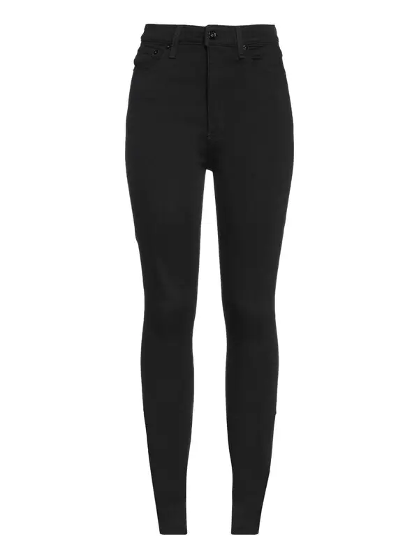 Rag & Bone Skinny Denim Trousers - Black