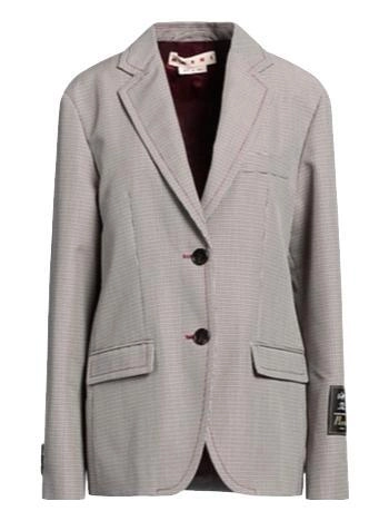 Marni Checked Blazer - Gray