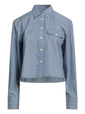 Rag & Bone Striped Poplin Shirt - Blue