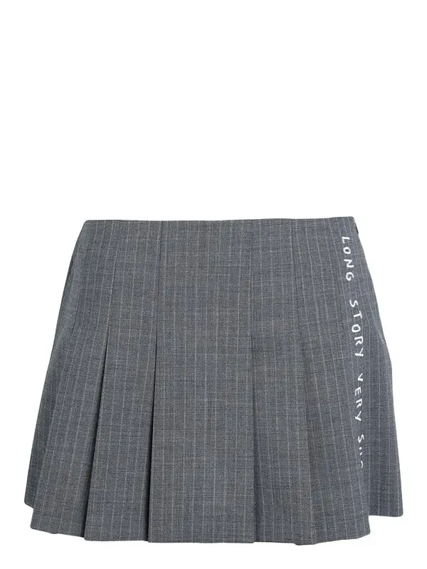 MAXCO. Mini Skirts - Gray