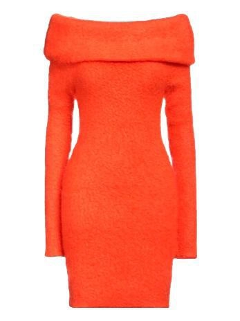 Isabel Marant Étoile Off-the-shoulder Knit Dress - Orange