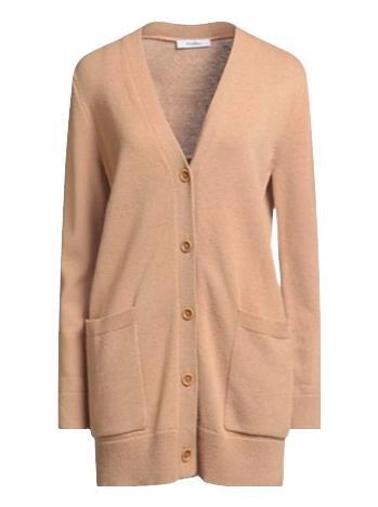 Max Mara Button-down Knitwear With Sequins And Appliqués - Nude