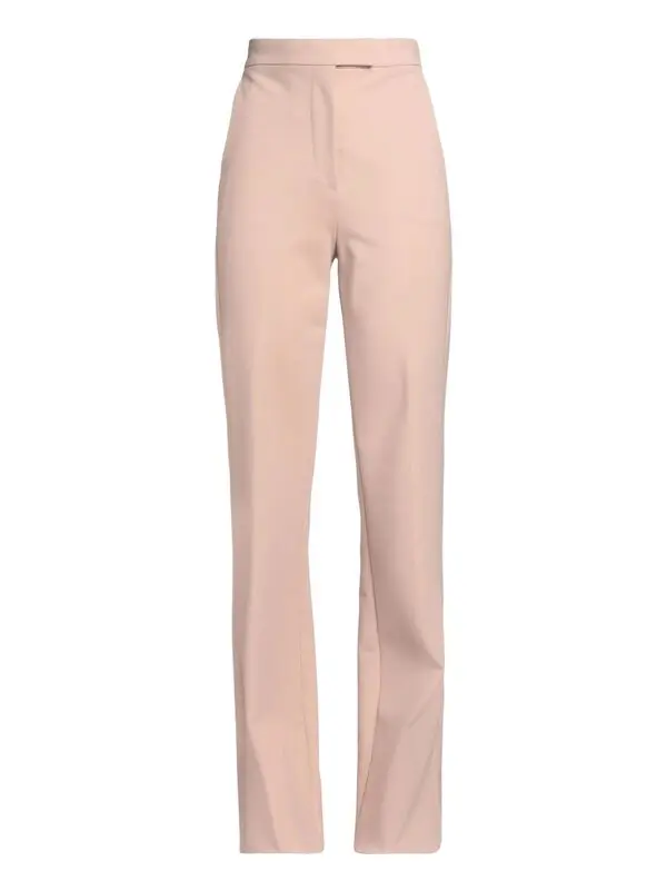 Max Mara High Waisted Flared Trousers - Nude