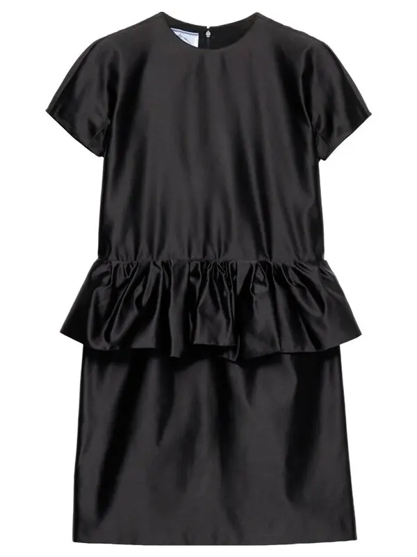 Prada Duchess Silk Mini-dress - Black