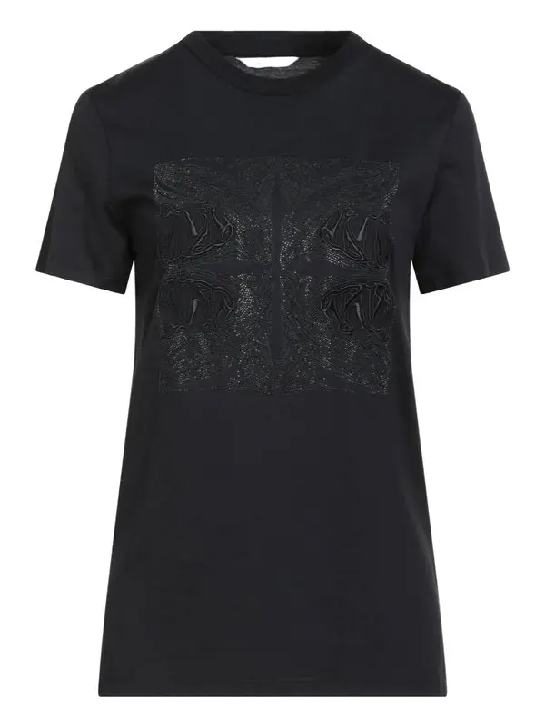 Max Mara Logo Crew Neck T-shirt - Black