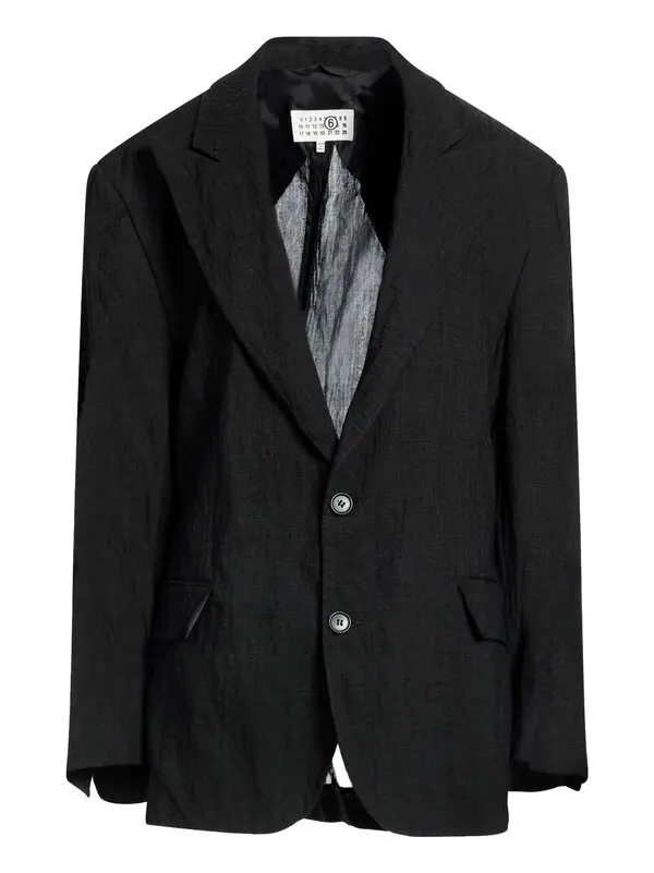 MAISON MARGIELA Single-breasted Blazer - Black
