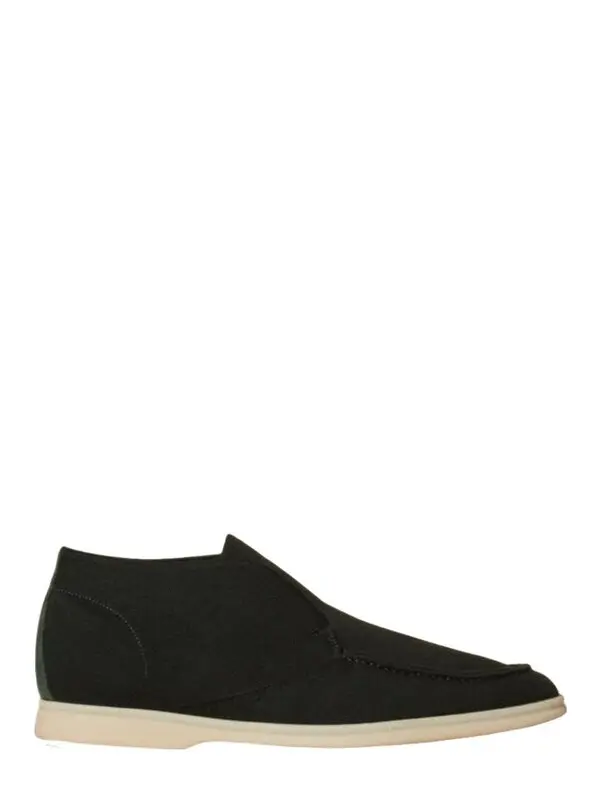 Loro Piana Open Walk Knit Walking Boots - Black