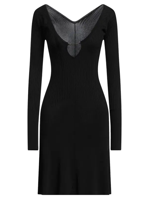 Jacquemus Long Sleeve Mini Dress - Black