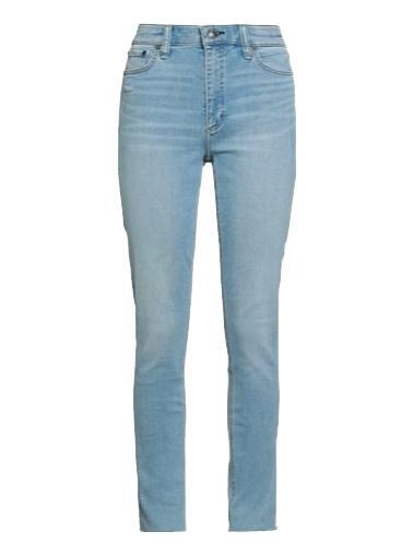 Rag & Bone Skinny Jeans With Fringed Hem - Blue
