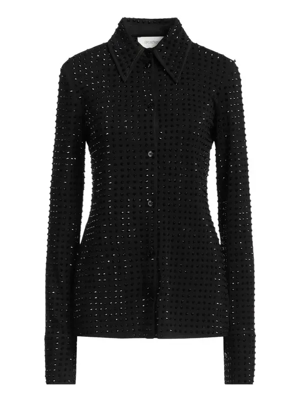 Sportmax Embellished Shirt - Black