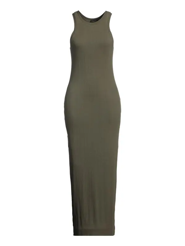 Rag & Bone Ribbed Maxi Sheath Dress - Green