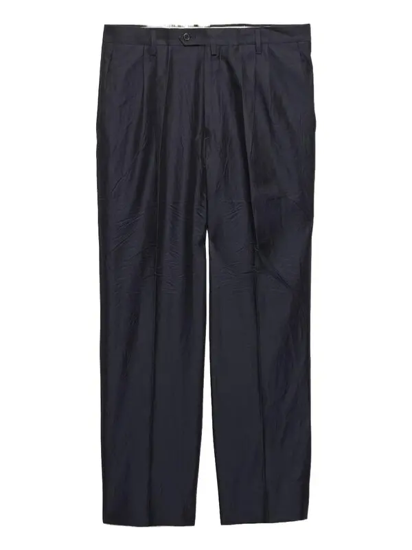 Prada Cotton And Silk Pants - Blue