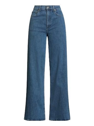 Rag & Bone Loose Fit Wide Leg Jeans - Blue