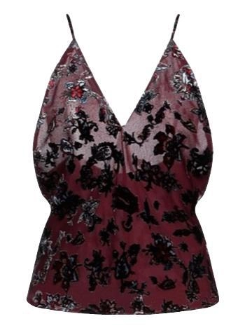Rag & Bone Floral Print Halter Neck Camisole - Black