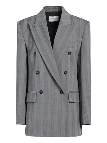 Sportmax Double-breasted Blazer - Gray
