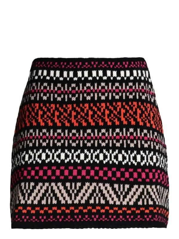 MAXCO. Max&co. Jacquard Knit Mini Skirt - Black