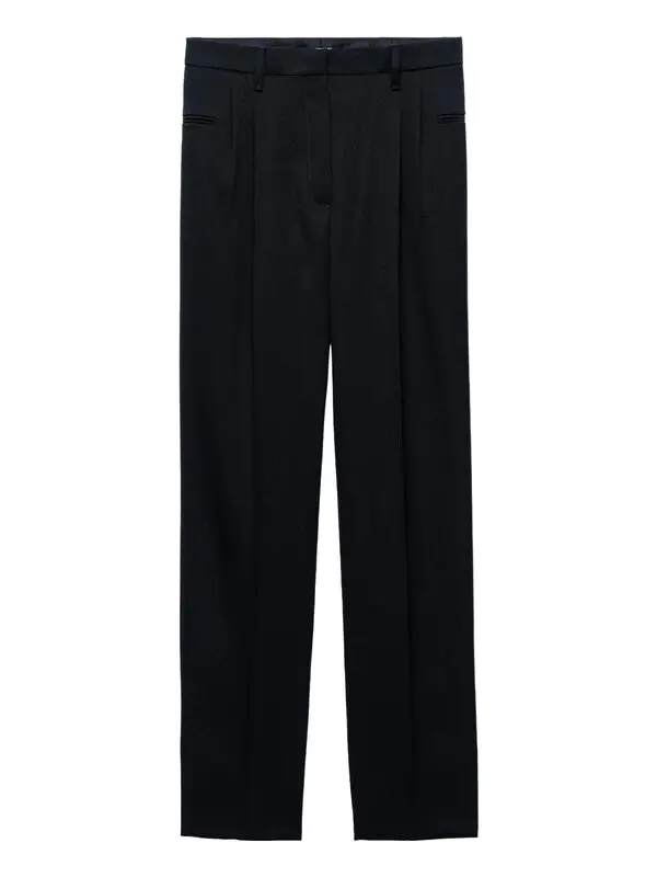 Prada Wool Tailored Pants - Black
