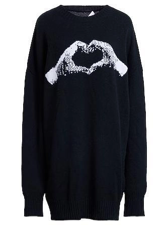 Sportmax Two-tone Lightweight Knit Dress - Black