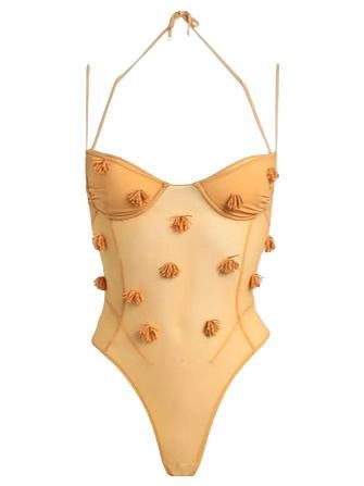 Jacquemus Sleeveless One-piece Dress With Thin Shoulder Strap - Nude