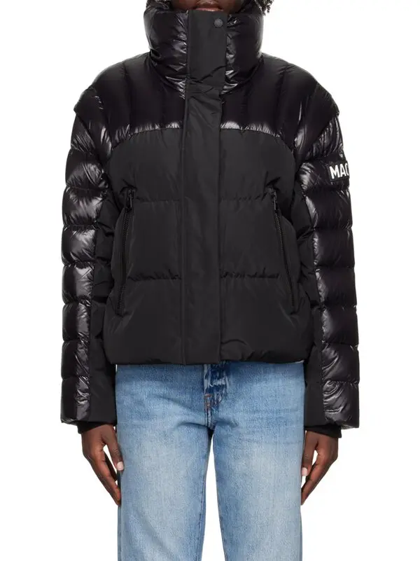 Mackage Vesna Down Jacket With Detachable Sleeves And Stand Collar - Black