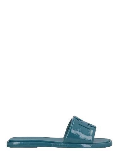 Tory Burch Logo Detail Flat Sandals - Blue