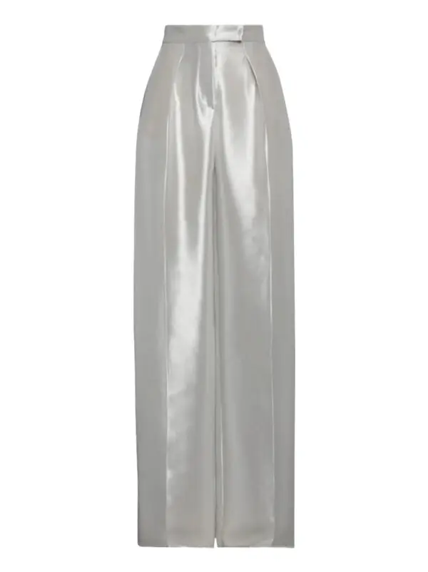 Max Mara Wide-leg Tailored Trousers - Gray