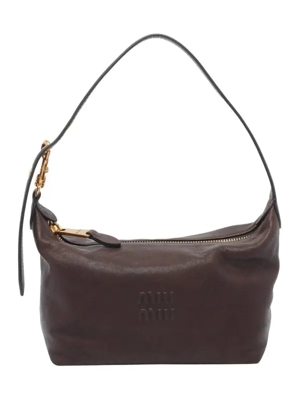 Miu Miu Zipper Shoulder Bag - Brown