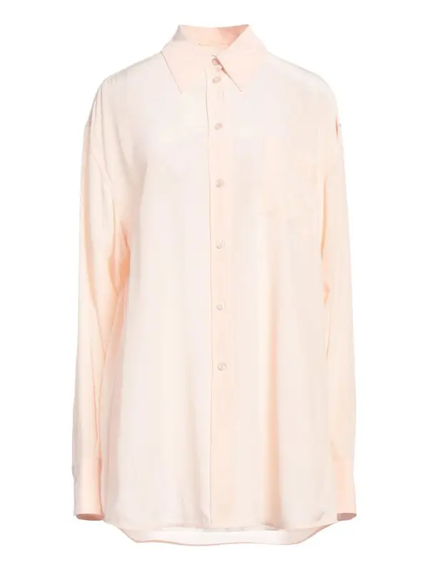 Sportmax Pointed Collar Long-sleeved Shirt - White