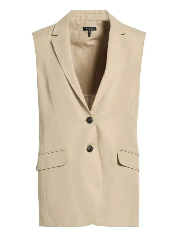Rag & Bone Single-breasted Sleeveless Blazer - Nude