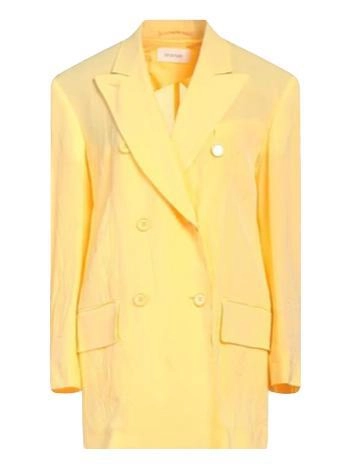 Sportmax Double-breasted Blazer With Notched Lapel - Yellow