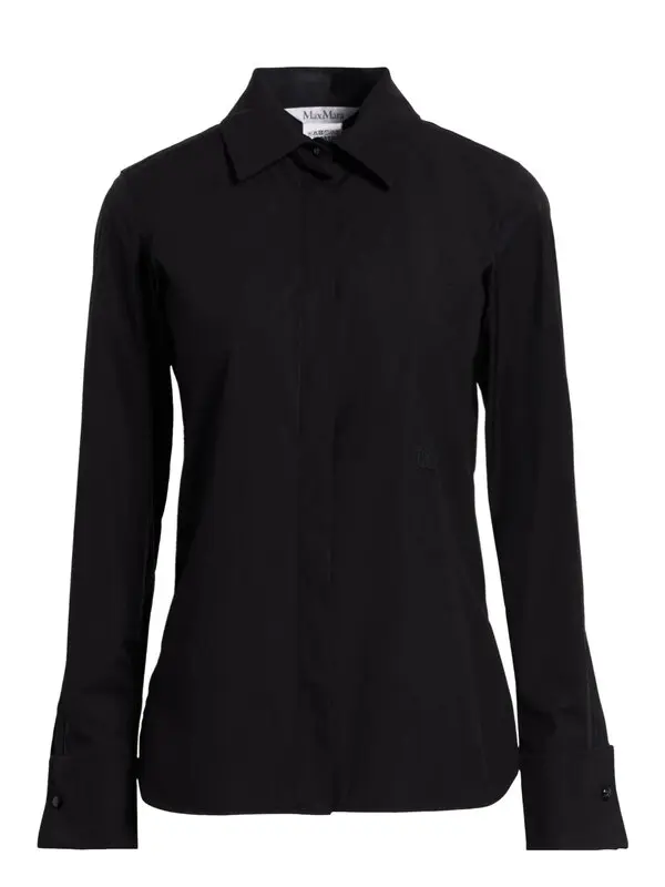 Max Mara Classic Collar Long Sleeve Shirt - Black