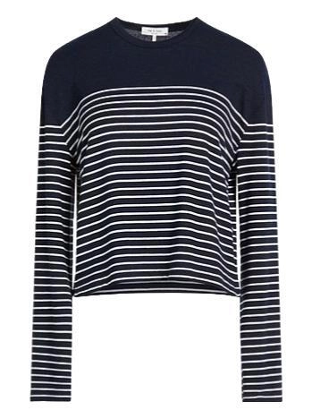 Rag & Bone Striped Long-sleeved Knitted Sweater - Black