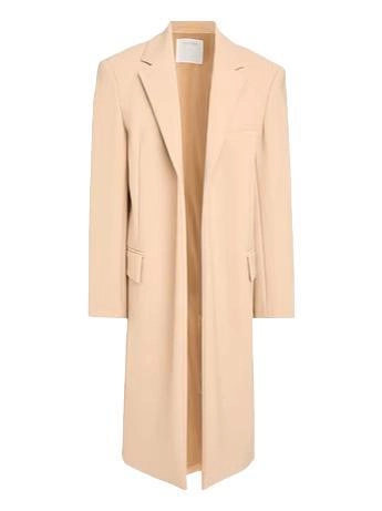 Sportmax Single-breasted Long Coat - Nude