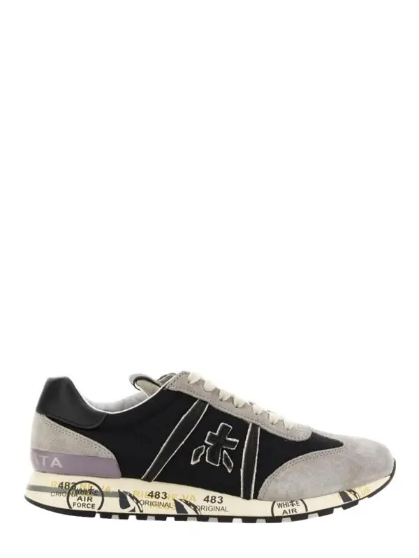 Premiata Logo Sports Sneakers - Black