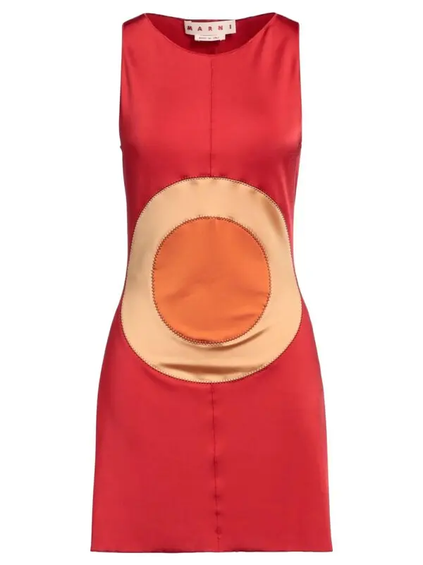 Marni Sleeveless Crewneck Dress - Red
